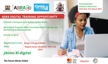 AJIRA DIGITAL TRAINING, DON'T MISS OUT! | Dean of Students Office
